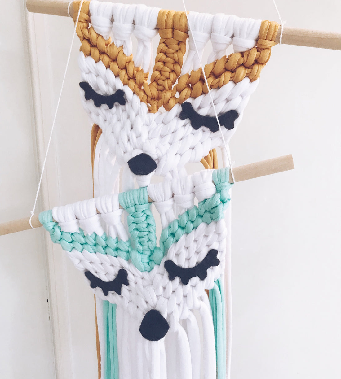Macramé Baby foxy Mustard – tapiz
